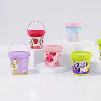 China 300ml PP Plastic Beverage Chocolate Spread Food Sauces Pack Buckets Customized IML Container for sale