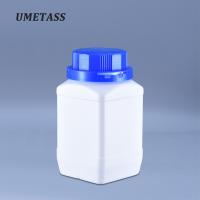 China 250 ML 500 ML 1000 ML Empty Wide Mouth Reagent Plastic Square Bottle With Inner Cap for sale