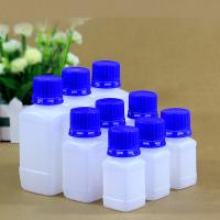 China Square White HDPE Plastic Lab Bottles Reagent Chemical Storage 60ml-250ml for sale