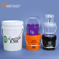 China 5L 6L Plastic Bucket for Food Grade Popcorn Cereals Ice Grain Pail Clear Container for sale