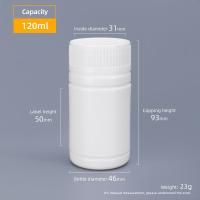 China SCREW CAP 120ml Empty Capsule Plastic Bottle with Child Proof Lid for sale