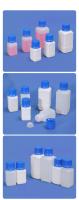 China Narrow Mouth Chemical Reagent Bottle Lab 16oz 500ml Plastic Containers With Lids for sale