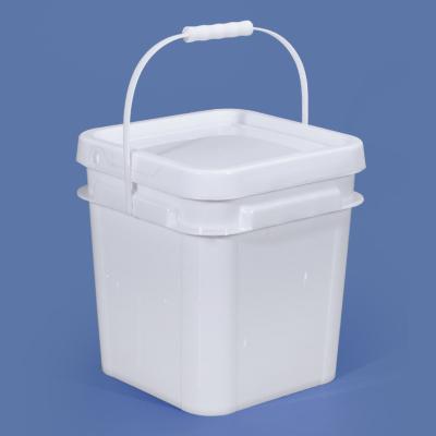 China Custom Square Plastic Bucket with Lid - 100% Food-Grade Material for Refrigerator Storage and Marinating for sale