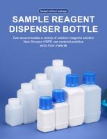 China Empty White HDPE Plastic Laboratory Bottles Indicator For Liquid Storage for sale