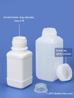 China Empty White HDPE Plastic Laboratory Bottles Indicator For Liquid Storage for sale