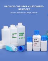 China Empty White HDPE Plastic Laboratory Bottles Indicator For Liquid Storage for sale