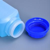 China 1 liter HDPE Square Lab Bottles Plastic Food Grade Reagent Chemical Liquid Packaging for sale