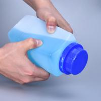 China 1 liter HDPE Square Lab Bottles Plastic Food Grade Reagent Chemical Liquid Packaging for sale