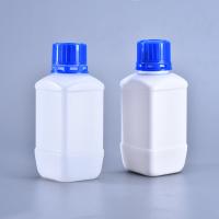 China 250ml White Square Recycled Chemistry Reagent Bottle HDPE Plastic Lab Bottles for sale