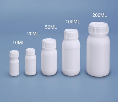 China 20ML HDPE Round Dispense Bottle White Empty Container for Bait Packaging with Food-Grade Material for sale