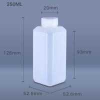 China 250ml HDPE Dark Brown Reagent Bottle Biodegradable Plastic Packaging In Chemical Industry for sale