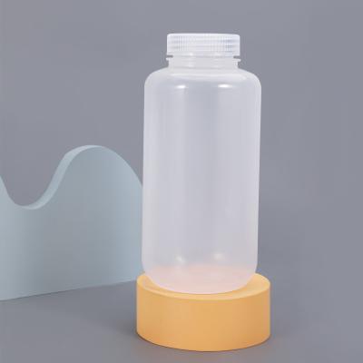 China 1L Transparent PP Thick-Walled Chemical Reagent Bottle with Leakproof Screw Lid - 1000ml Laboratory Storage Container for sale