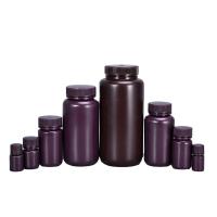 China Customized Logo 250ml Wide-Mouth Plastic Reagent Bottle with Screw Cap for Laboratory and Medical Use for sale