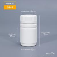 China Thicken 60ml-225ml White Hdpe Plastic Pill Bottles with Screw Cap and Tamper Lid for sale