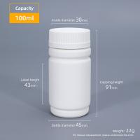 China Thicken 60ml-225ml White Hdpe Plastic Pill Bottles with Screw Cap and Tamper Lid for sale