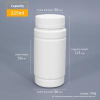 China Thicken 60ml-225ml White Hdpe Plastic Pill Bottles with Screw Cap and Tamper Lid for sale