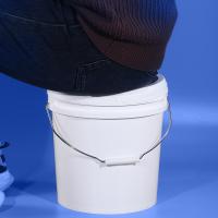 China Customized Logo Printing Plastic Pail for Pigments Agricultural Chemicals Ink Oil for sale