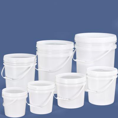 China Custom Round Transparent Plastic Bucket for Ice Cream Candy Yogurt and Chocolate Sauce for sale