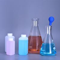 China Flat HDPE Square Empty Plastic Bottle With Lid for Shampoo Conditioner Paint Storage for sale