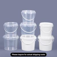 China IML Printing Plastic Buckets for Food Storage 300ml to 5L Capacity with Custom Colors for sale