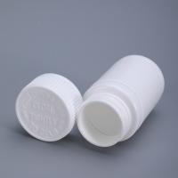 China White HDPE 112ml Round Pill Bottle With Childproof Lid Capsule Tablet Storage Container for sale