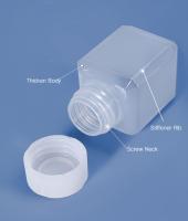 China 30ml HDPE Translucent Lab Bottles for Chemical Solvents - Acid Etch Surface, Screw Cap Sealing for sale