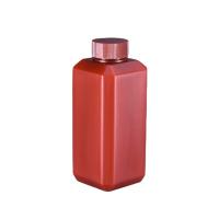 China 250ml HDPE Square Brown Reagent Bottle for Chemical Storage - Industrial Grade with 250ml Capacity for sale