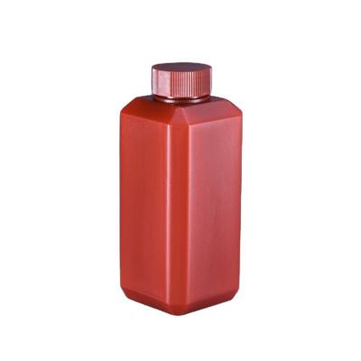 China 250ml HDPE Square Brown Reagent Bottle for Chemical Storage - Industrial Grade with 250ml Capacity for sale