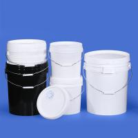 China 500ml 50L Capacity Plastic Oval Pail for Custom Printed Label and Chemical Barrel for sale