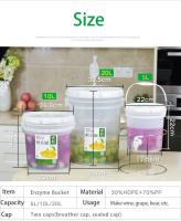 China 20L Household Beer Fermenter Alcohol Fermentation Fruit Enzymes Barrels for Processing for sale