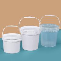 China UMETASS 2L Food Grade Clear Plastic Bucket with Printed Lids and Pastic Handle for sale