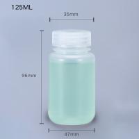 China PP Wide Mouth Plastic Container 125ml Reagent Bottle for Lab Chemical Liquid Sample for sale