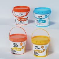 China 2L 3L 4L 5L Food-Grade Plastic Buckets for Yogurt Biscuit Cookies Pet Food Storage Container for sale