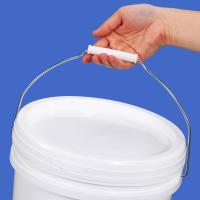 China Food Grade 5 Gallon Plastic PP Round Pail Paint Buckets with Lids and Iron Handle - 19L Capacity Industrial Containers for sale