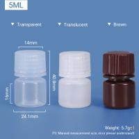 China 5ml to 1L Sterilized Screw Cap Reagent Bottle Plastic Vial for Laboratory Chemical Storage for sale
