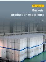 China 20L Transparent Plastic Paint Bucket Strong and Sturdy for Fertilizer Packaging for sale