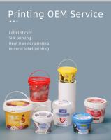China 20L Transparent Plastic Paint Bucket Strong and Sturdy for Fertilizer Packaging for sale