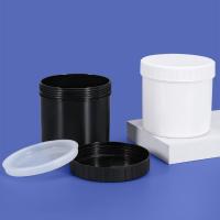 China 1L Clear Screw Plastic Jar HDPE Collar and Base for Laundry Detergent Powder Package for sale
