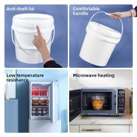 China UMETASS 5L Round Plastic Bucket 210mm Height 214mm Diameter Food Grade ISO9001 Certified Cold Drink Storage for sale