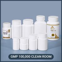 China Acceptable Customer's Logo Medicine Cylinder HDPE Solid White Empty 150ml Plastic Bottle With Safety Lid for sale
