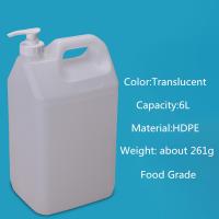 China White Plastic Jerry Can for Handwashing Fluid 1L 2L 3L 4L 5L 6L 10L Capacity with Food-Grade Material for sale