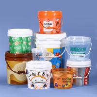 China UMETASS Food Grade PP 5L Round Plastic Bucket 210mm Height 214mm Diameter for Cold Drink and Paint Storage for sale
