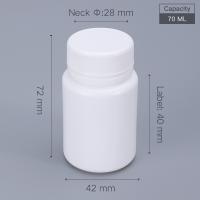 China 70ML Empty Medical Plastic Pill Capsule Bottle With Lid for Biochemistry Reagent for sale
