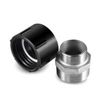 China Round PP IBC Tank Adapter S60*6 Coarse to 20mm Fine Thread Thickened Water Tank Fitting for sale