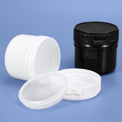 China 200ml Capacity Plastic Jar with Inner Cover PP Refillable Food Grade Container for sale
