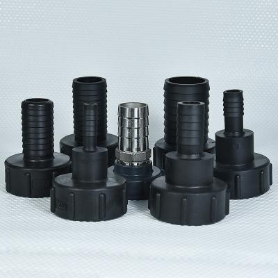 China 2 inch and 1.5 inch IBC Tank Adapter Pipes with Round Head Female Connection Fittings for sale