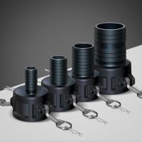 China 2 inch and 1.5 inch IBC Tank Adapter Pipes with Round Head Female Connection Fittings for sale