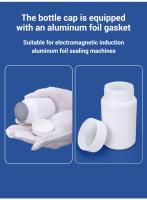 China HDPE Collar Pharmaceutical Pill Bottles 50cc 4oz with White Aluminum Foil Gasket Lid for Secure Medication Storage for sale