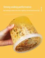 China Transparent Round Plastic Food Storage Buckets Capacity 280ml/450ml/650ml Food Grade for sale
