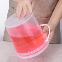 China Food Grade PP Material Plastic Bucket White Wide Neck Container for Beef Pork and Chicken for sale